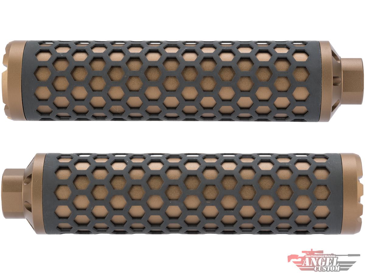 Angel Custom HIVE Airsoft Suppressor Barrel Extension - 160mm Desert E ...