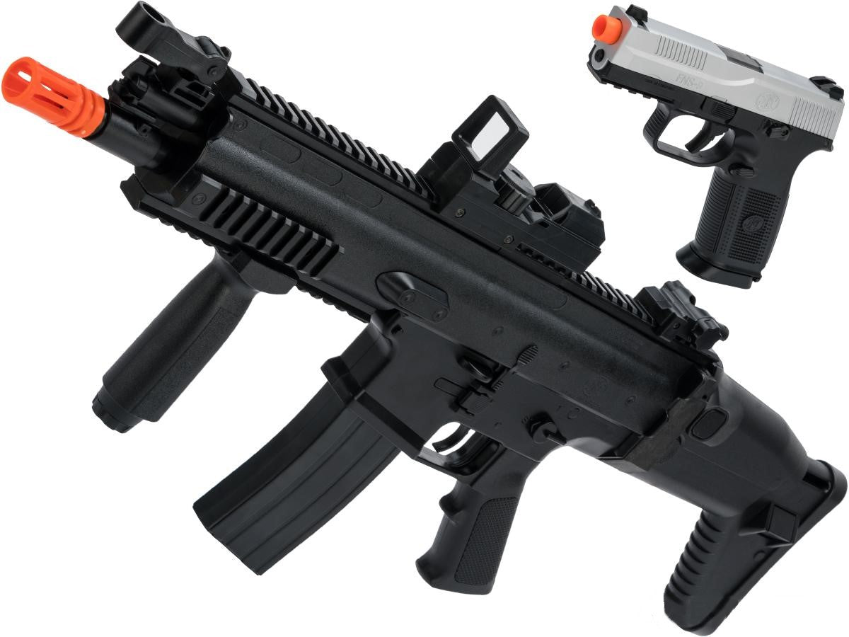 FN Herstal Licensed SCAR-L Airsoft AEG and FNS-9 Pistol Starter Kit ...